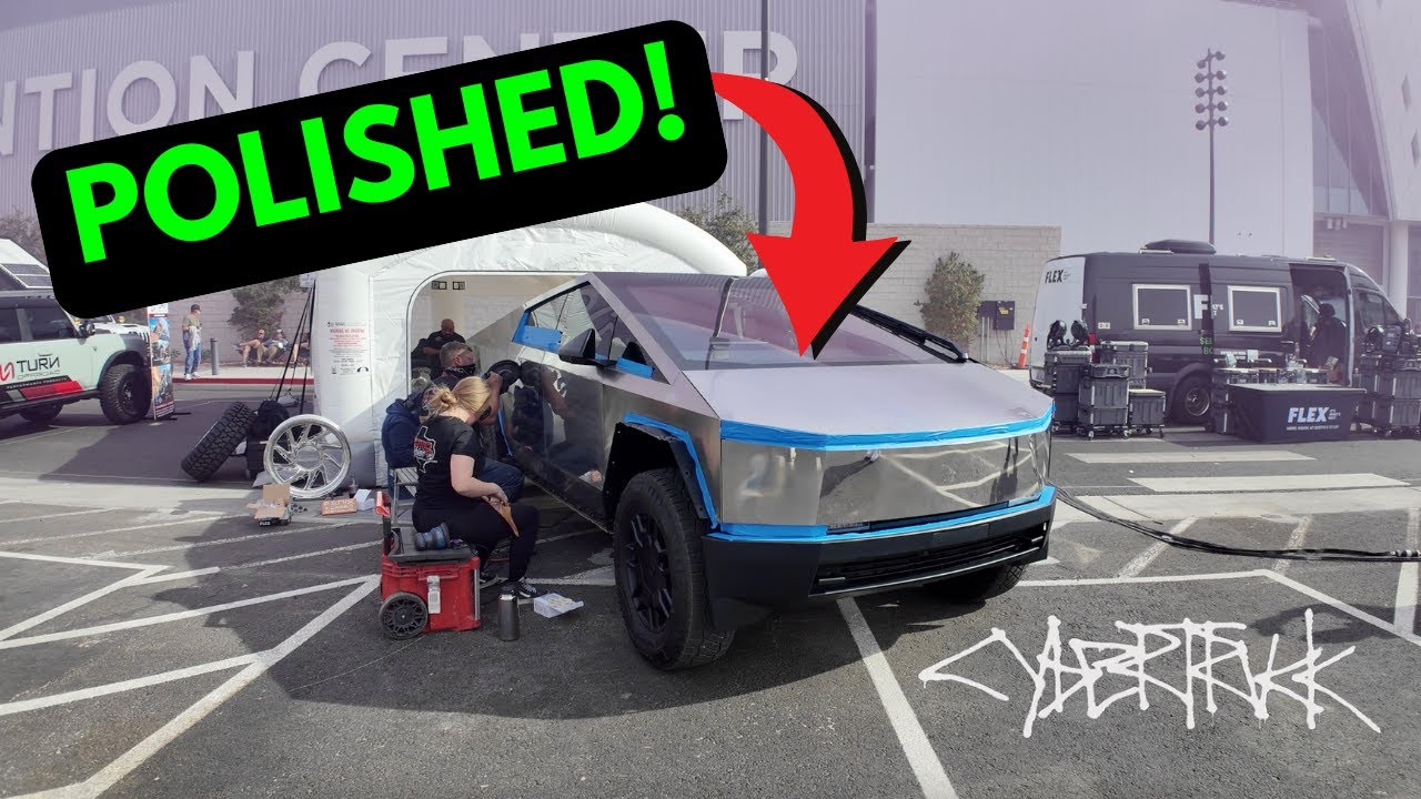 This Cybertruck Got Polished In Real Time at SEMA - YouTube