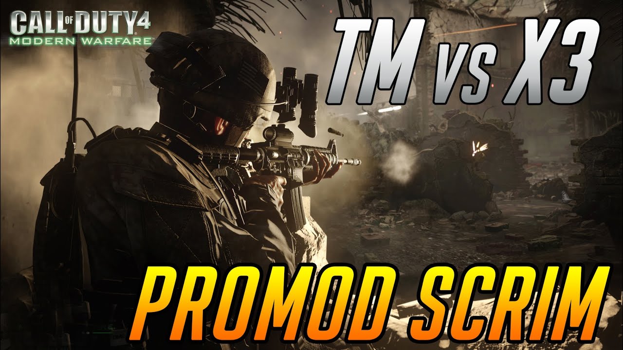 Random COD4 Promod Scrim -TM vs X3 - YouTube
