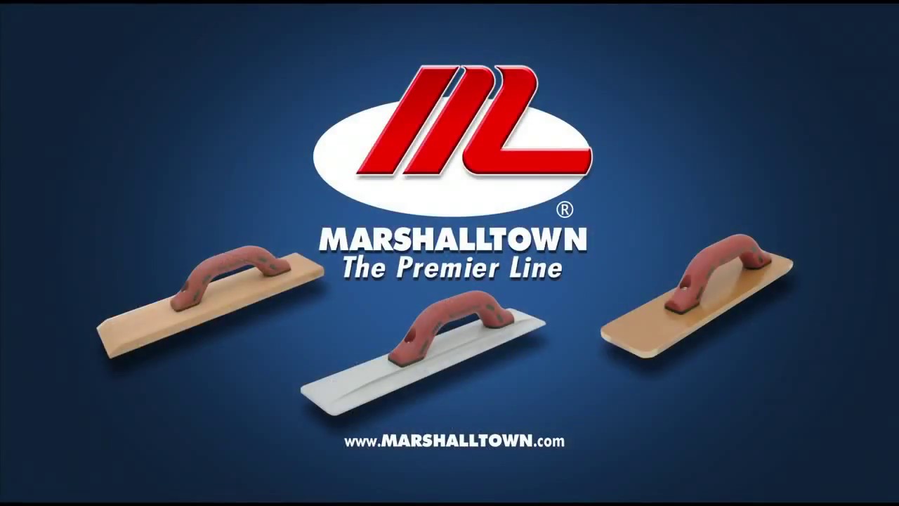 Marshalltown Wood, Magnesium and Resin Concrete Hand Floats - YouTube