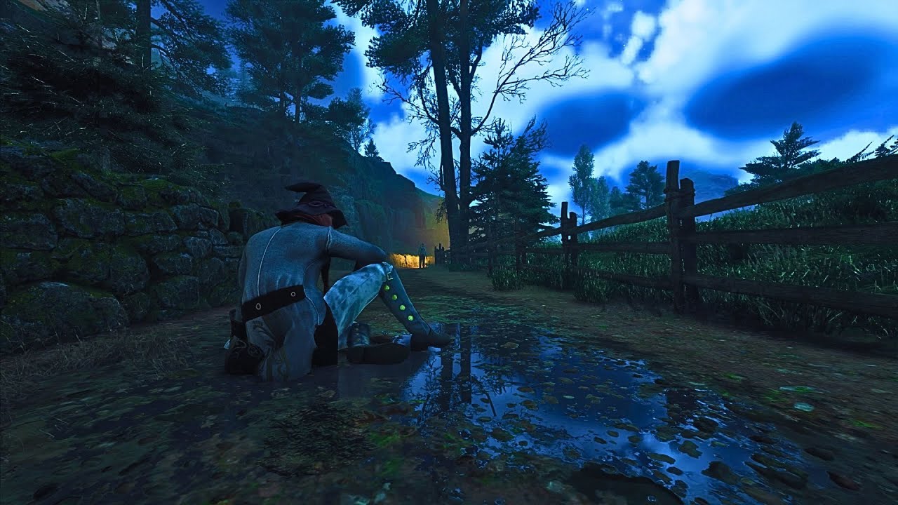 Walking around Hogwarts Legacy Spring Rain [4K] - YouTube