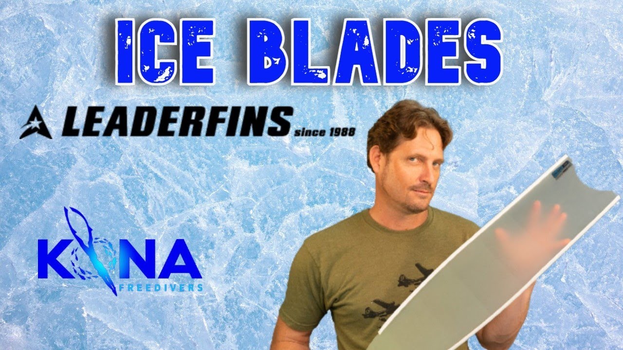 Ice Freediving Fins - Leaderfins Ice Blades | Kona Freedivers - YouTube