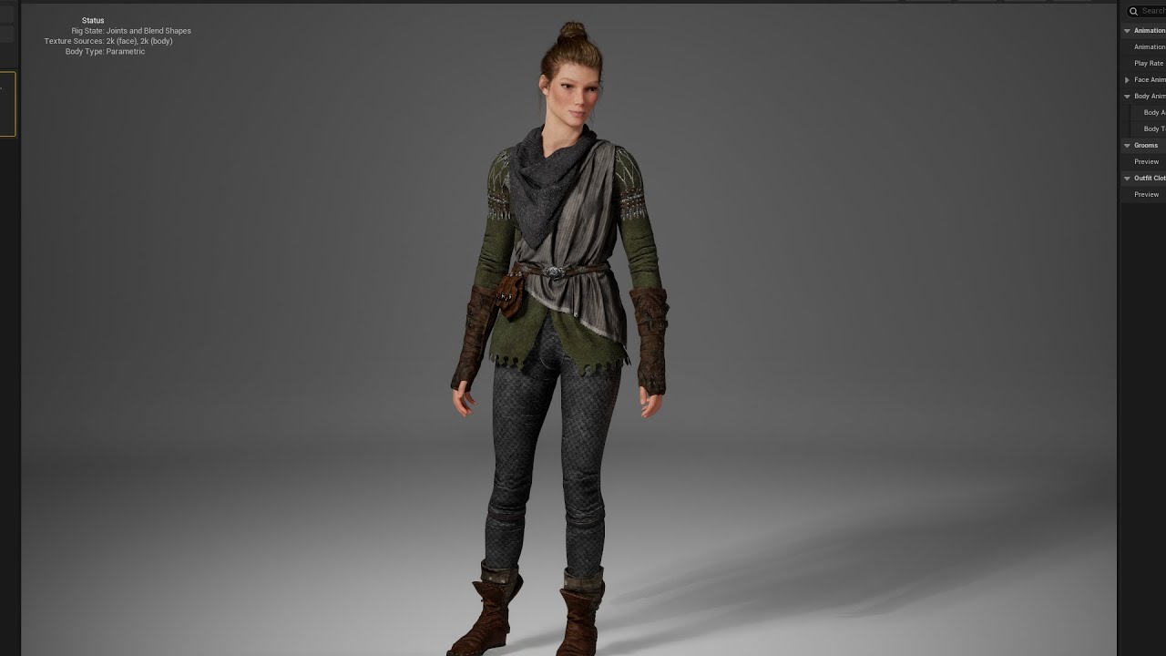 AtrisOutfit2 Unreal Engine 5.6 parametric clothes - YouTube