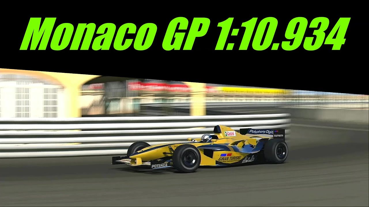 Formula GT @ Monaco HOTLAP | 1:10.934 | setup | TV+onboard | Gran ...