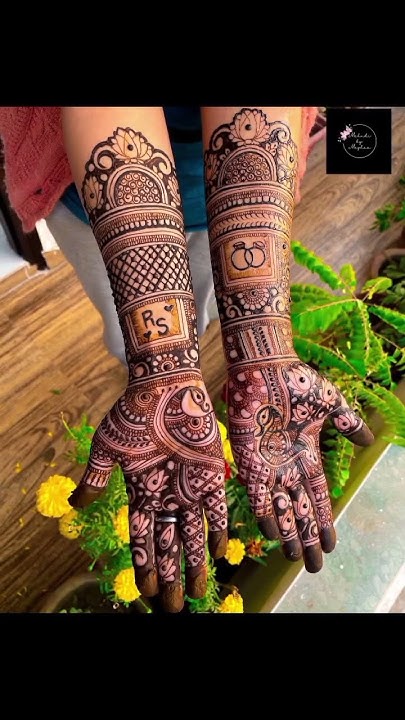 Zaroor song | back and front hand bridal mehndi designs | bridal mehndi#youtubeshorts #shorts # ...