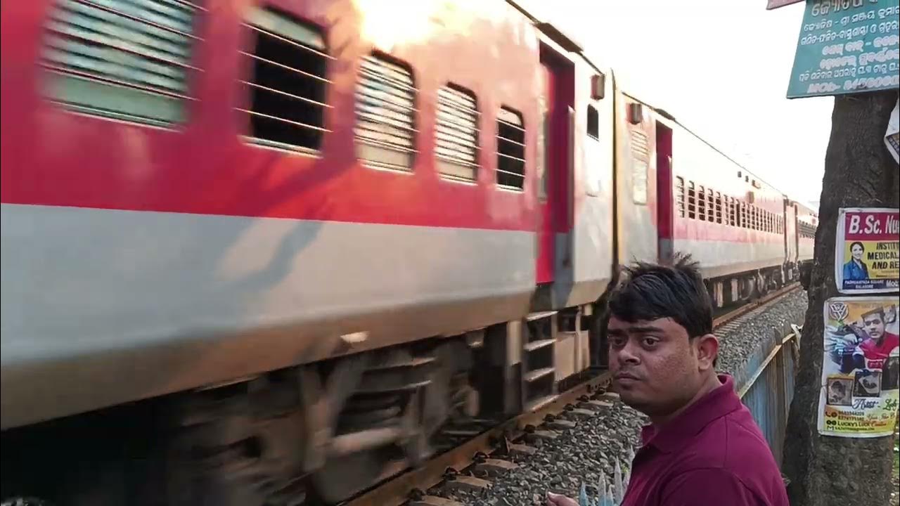 TRAIN NO..12815 NANDAN KANAN EXPRESS PURI TO ANAND VIHAR TERMINAL SKIP JALESWAR RAILWAY CROSSING ...