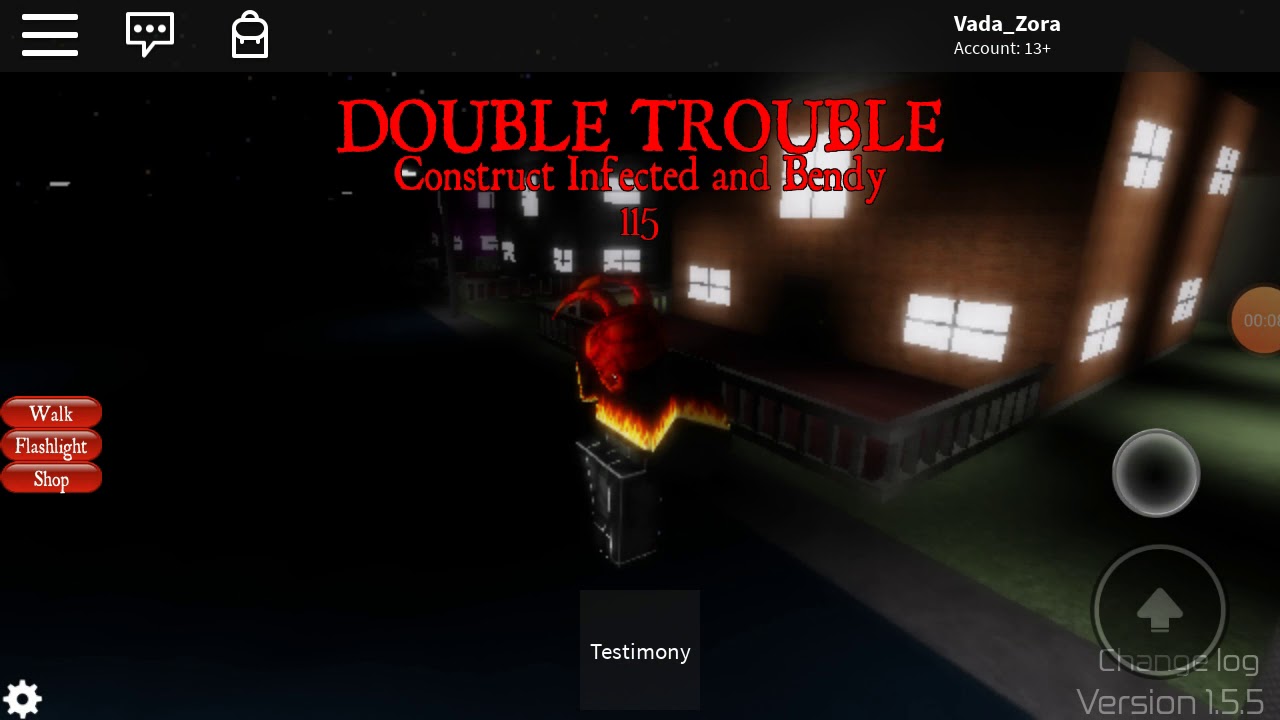 Roblox Midnight Horrors: Construct Infected and Bendy - YouTube