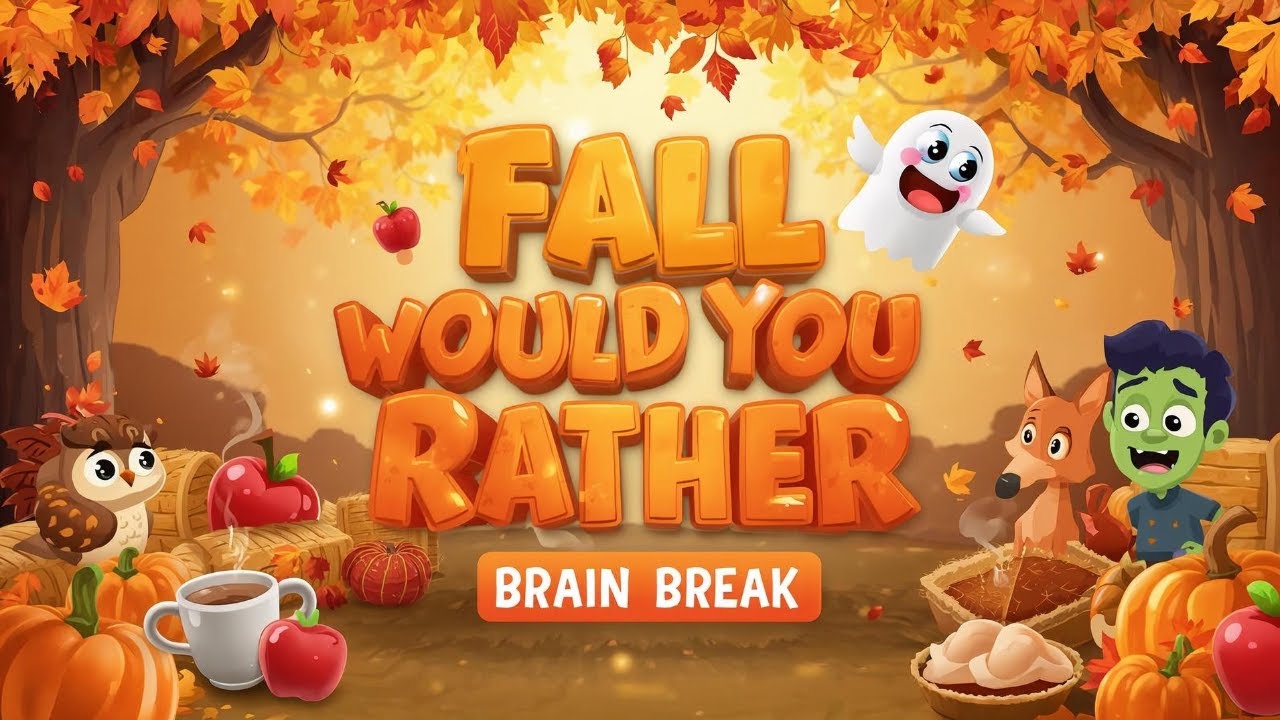Fall Would You Rather | Workout 🍁 | Fall Brain Breaks For Kids 🍂| Fall ...