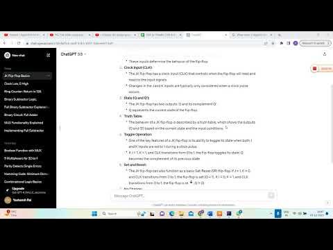 Operation of JK flip flop - YouTube