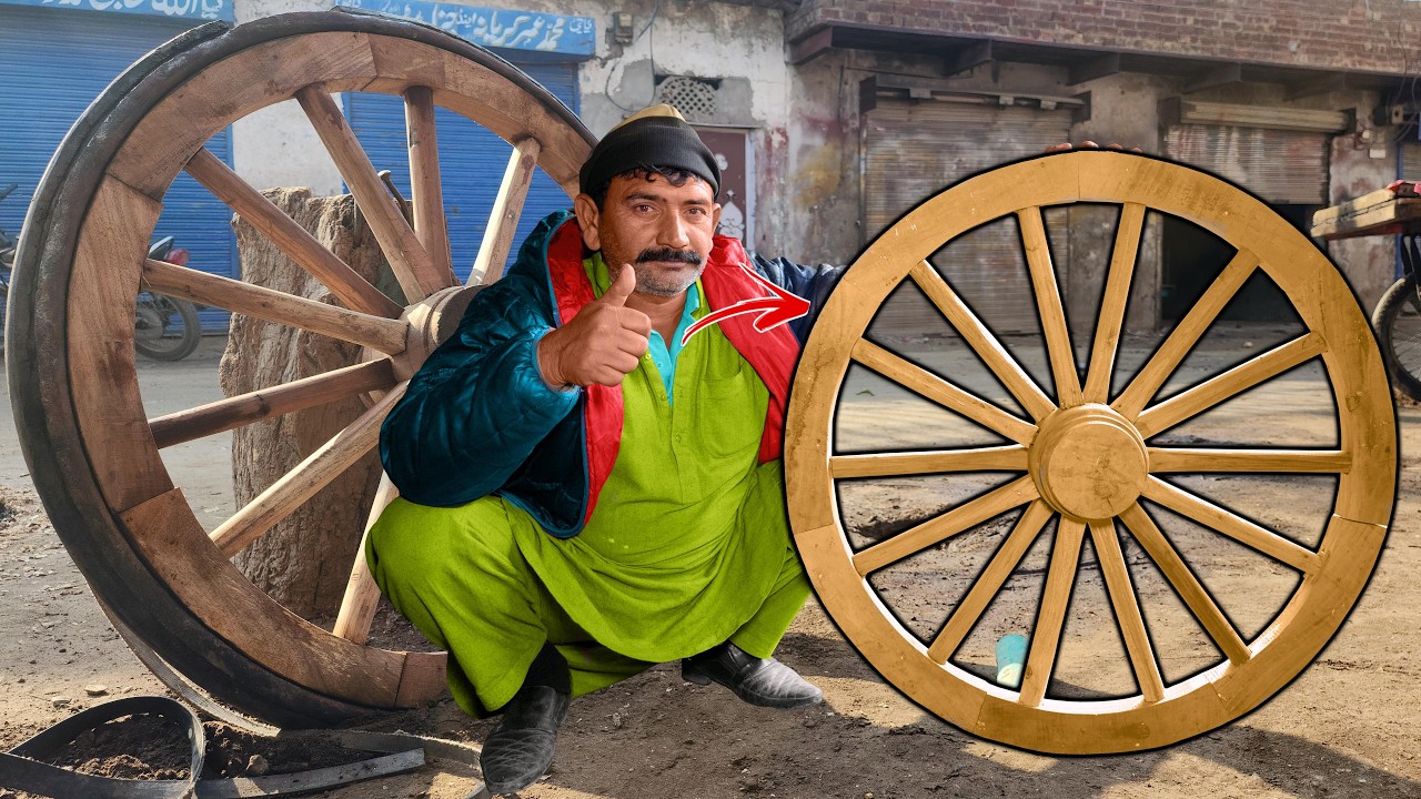 Master Craftsman at Work – Making a Traditional Wooden Hand Cart Wheel ...