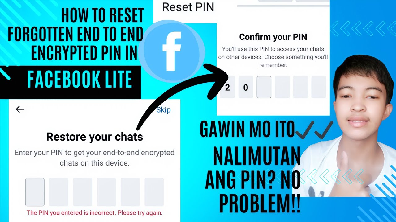 PAANO I-RESET ANG NALIMUTANG PIN SA FACEBOOK LITE HOW TO RESET ...