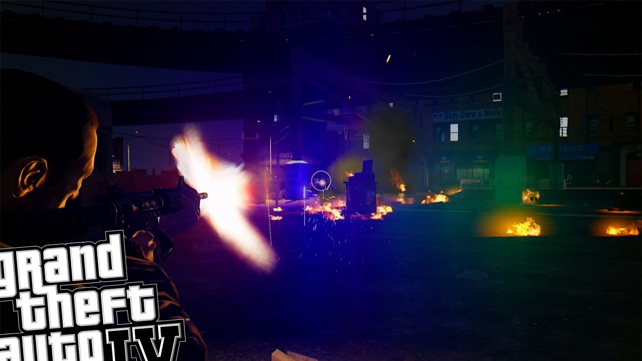 EPIC FIREWORKS MOD! COOL CHANGE TO WEAPONS (GTA IV Firework Bullets ...
