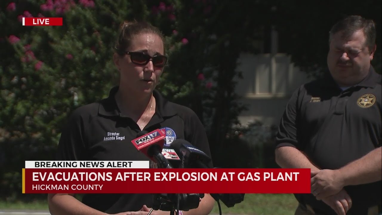 Officials hold press conference after Hickman County explosion - YouTube