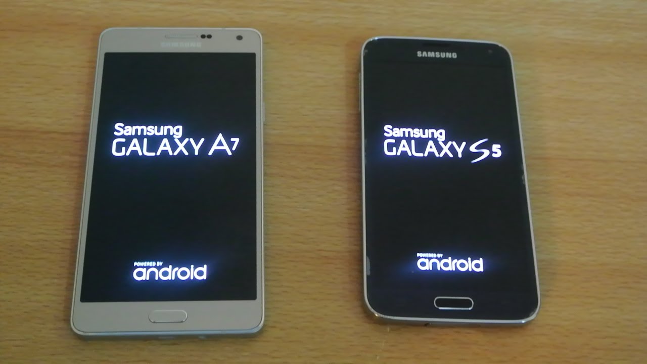 Samsung Galaxy A7 vs Samsung Galaxy S5 - Which Is Faster? - YouTube