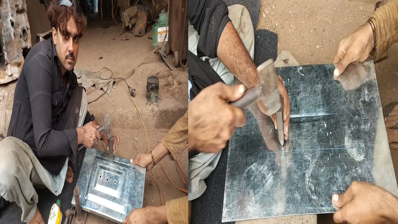 I have described a method of making a design inside an iron sheet ...