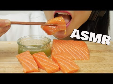 ASMR SALMON (SOFT EATING SOUNDS ONLY) NO TALKING | SAS-ASMR