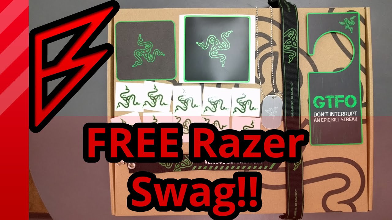 Free swag from Razer w/ any purchase! L33t Pack V3 - YouTube