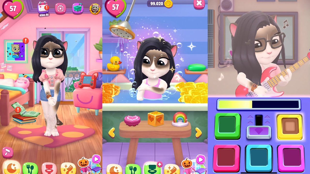 My talking angela 2 | My talking angela playing guitar | My talking ...