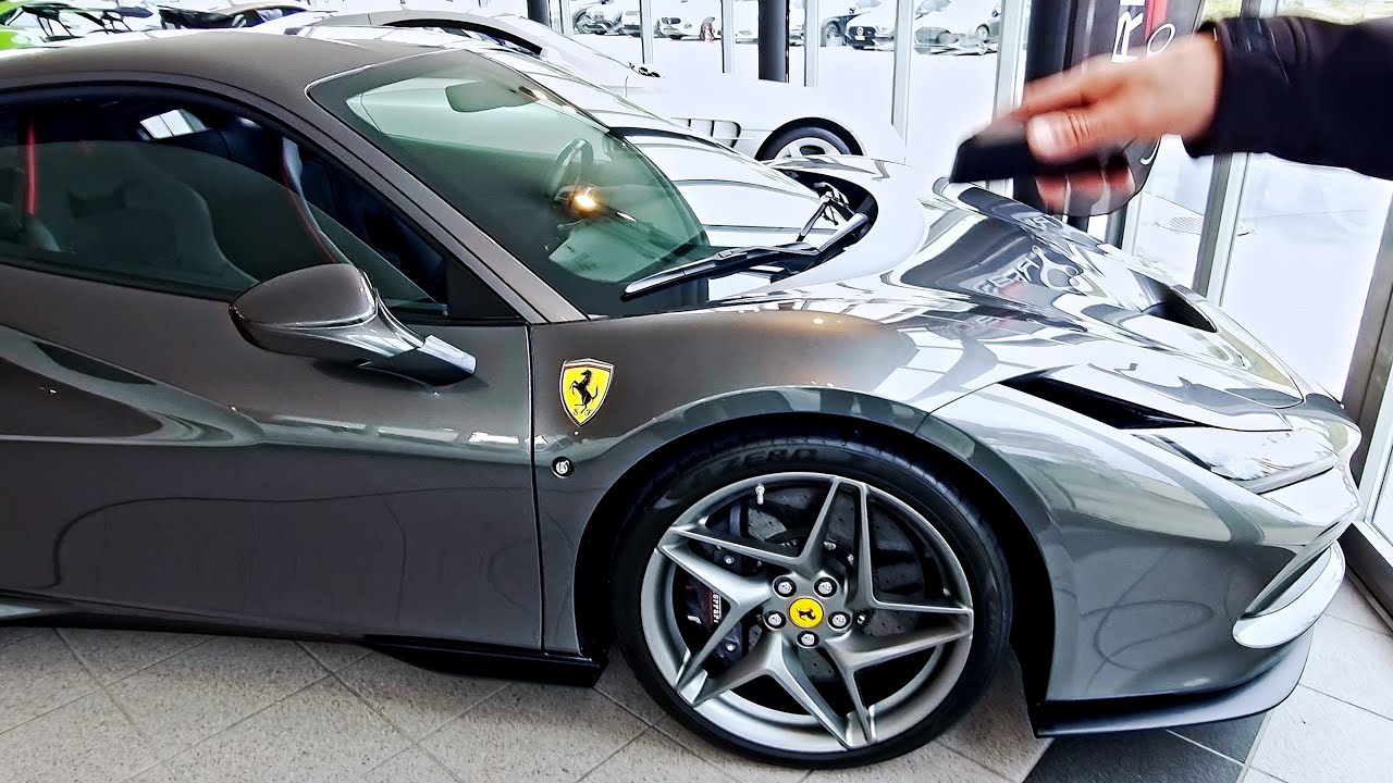 A Striking Gray Ferrari F8 Tributo in REBELLION's Showroom: Elegance ...