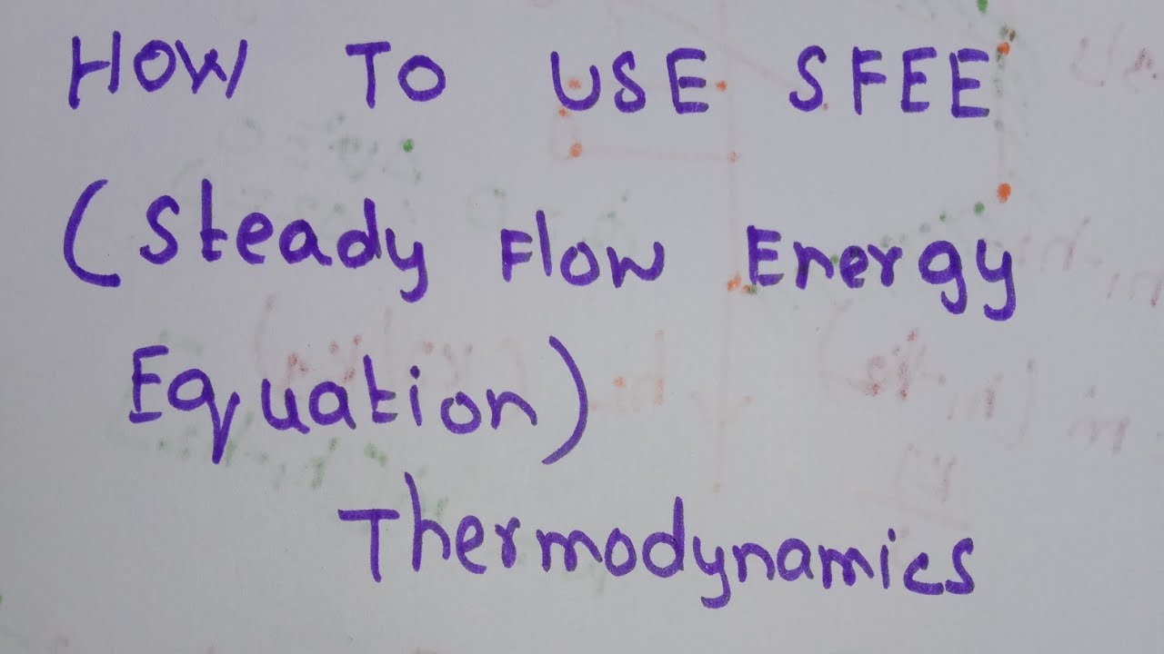 steady flow energy equation usage in turbine l thermodynamics - YouTube