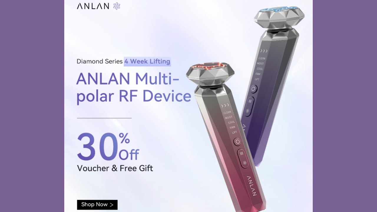 ANLAN Multi-polar RF device, the secret of beauty you won’t believe!! - YouTube