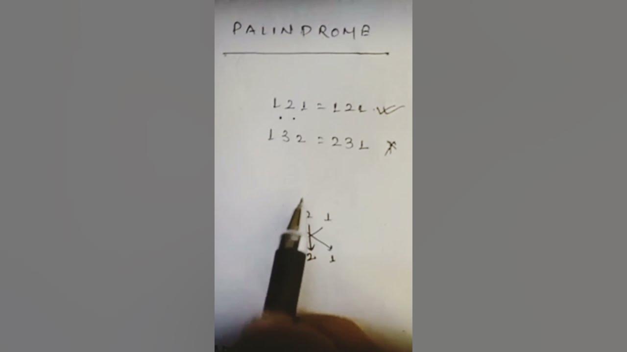 Palindrome Number Using C Programming #shorts #code #youtube - YouTube