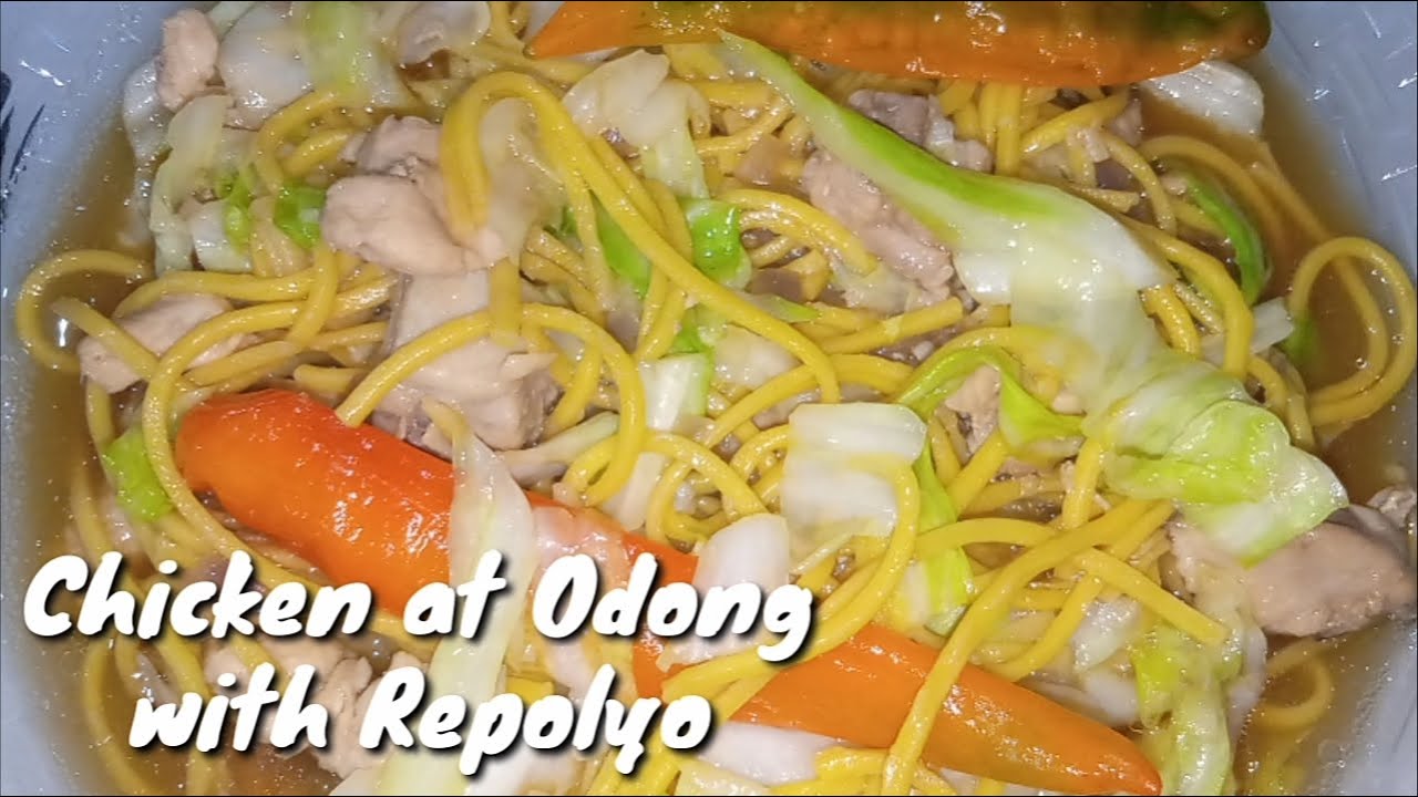 CHICKEN at ODONG with REPOLYO recipe | Murang ulam recipe | filipino ...