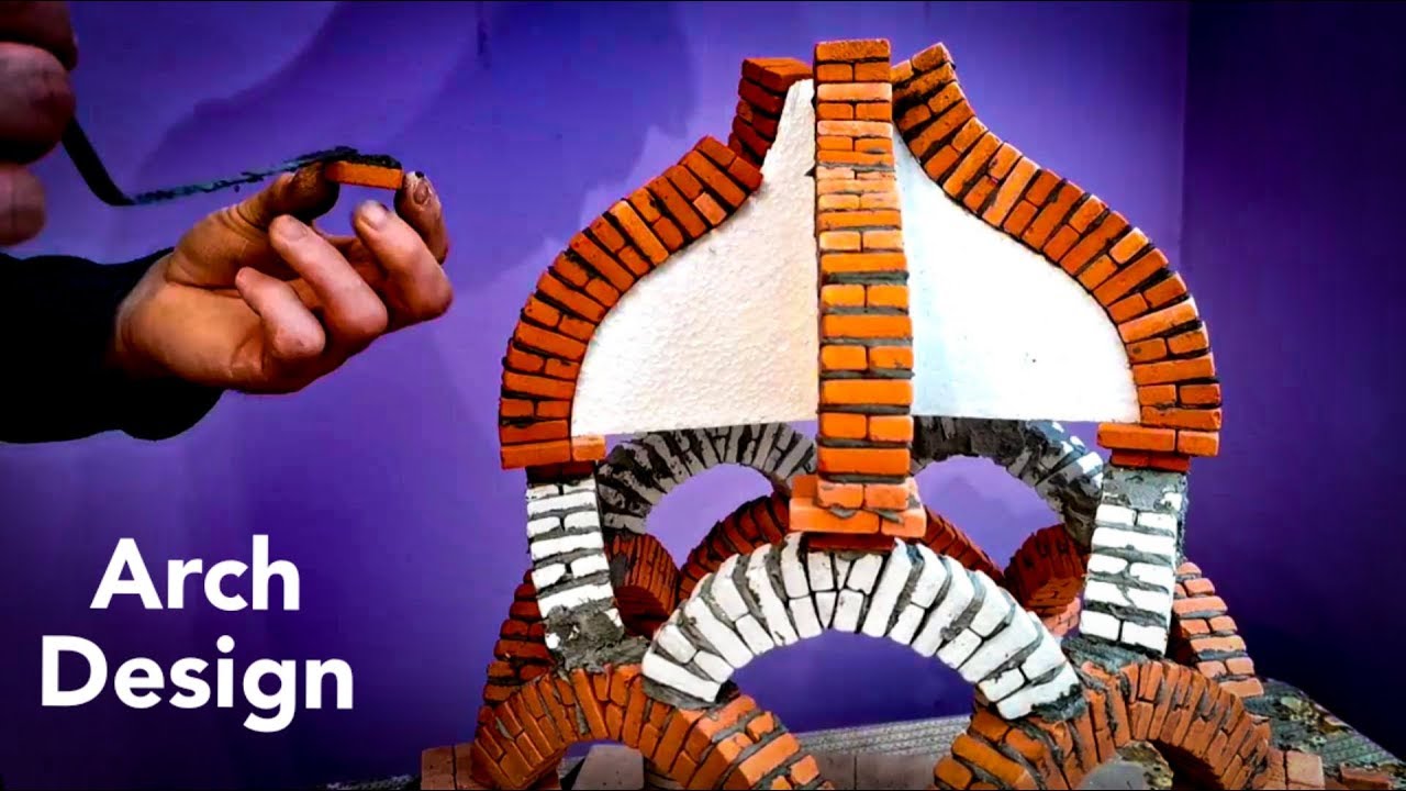 BRICKLAYING / Building a Minibricks Arch Design from MINIBRICKS! - YouTube