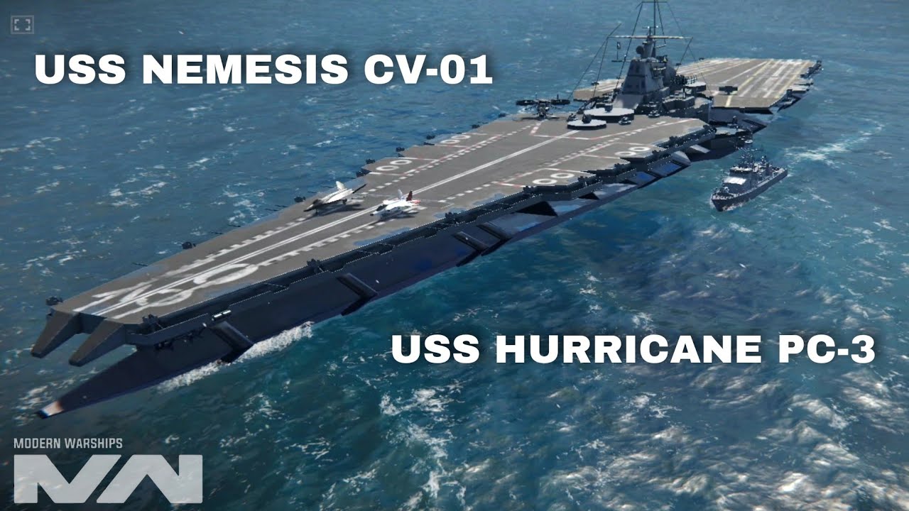 Modern Warships: USS HURRICANE PC-3 & USS NEMESIS CV-01 size comparison ...