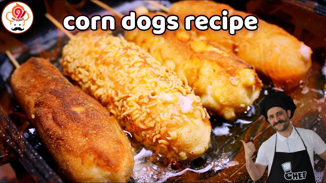 Delicious Homemade Corn Dogs Recipe | cheesy corn dog recipe - YouTube