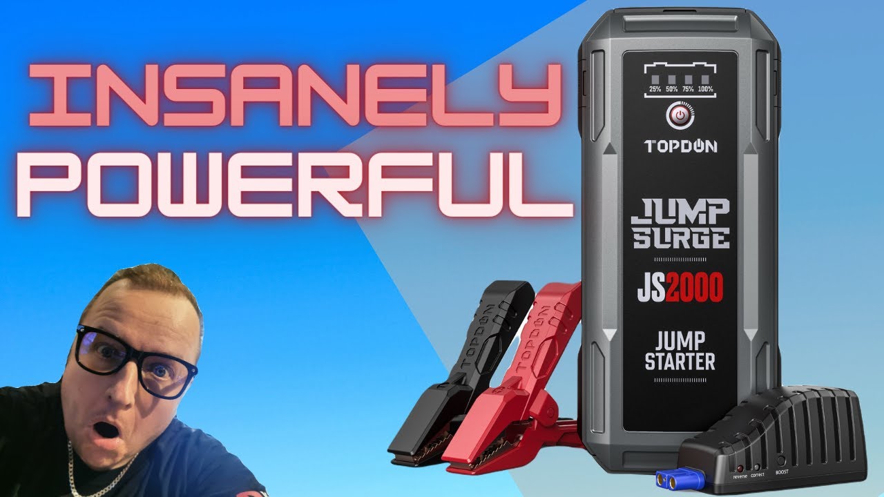 TOPDON Jump Surge 2000 Amp Multi Function Pack - YouTube