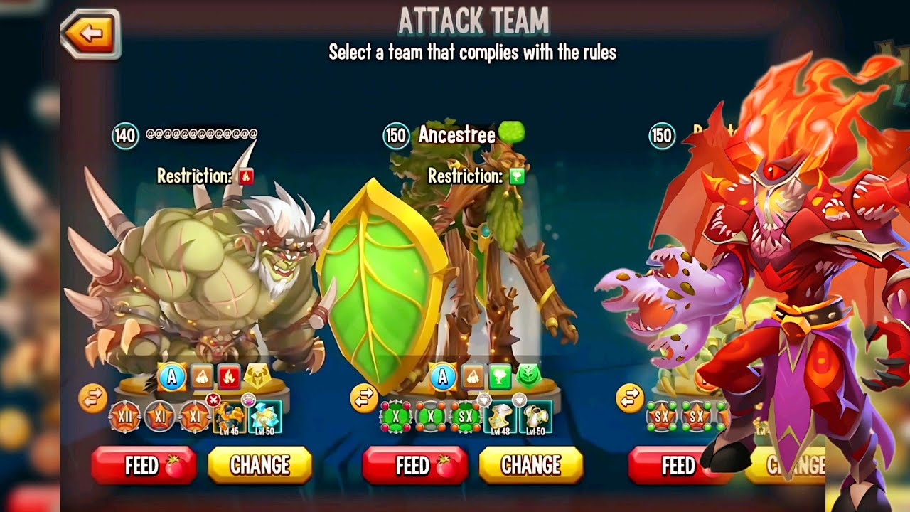 Friendly Battles VS Diabolus Hellbringer (Monster Legends) - YouTube