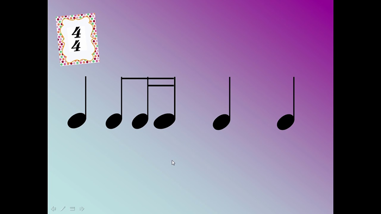 Lectura rítmica corchea dos semicorcheas - YouTube