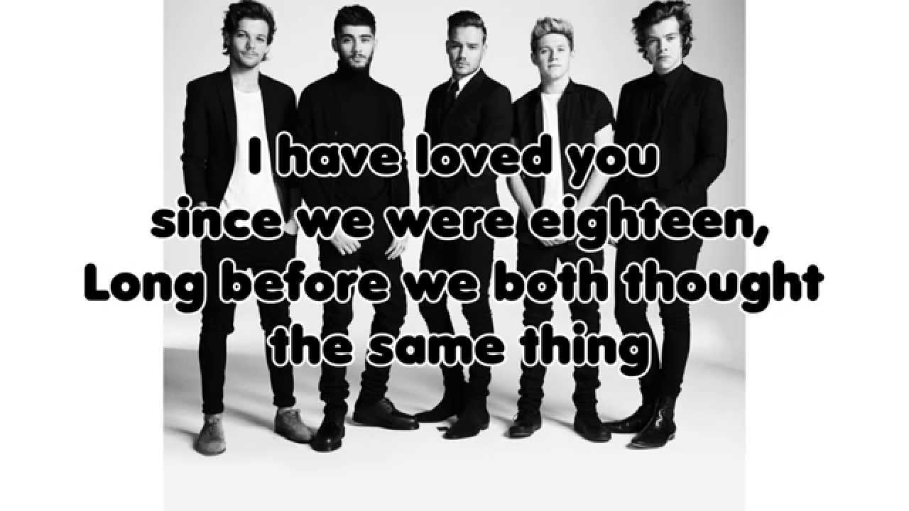 18 (lyrics) - One Direction - YouTube