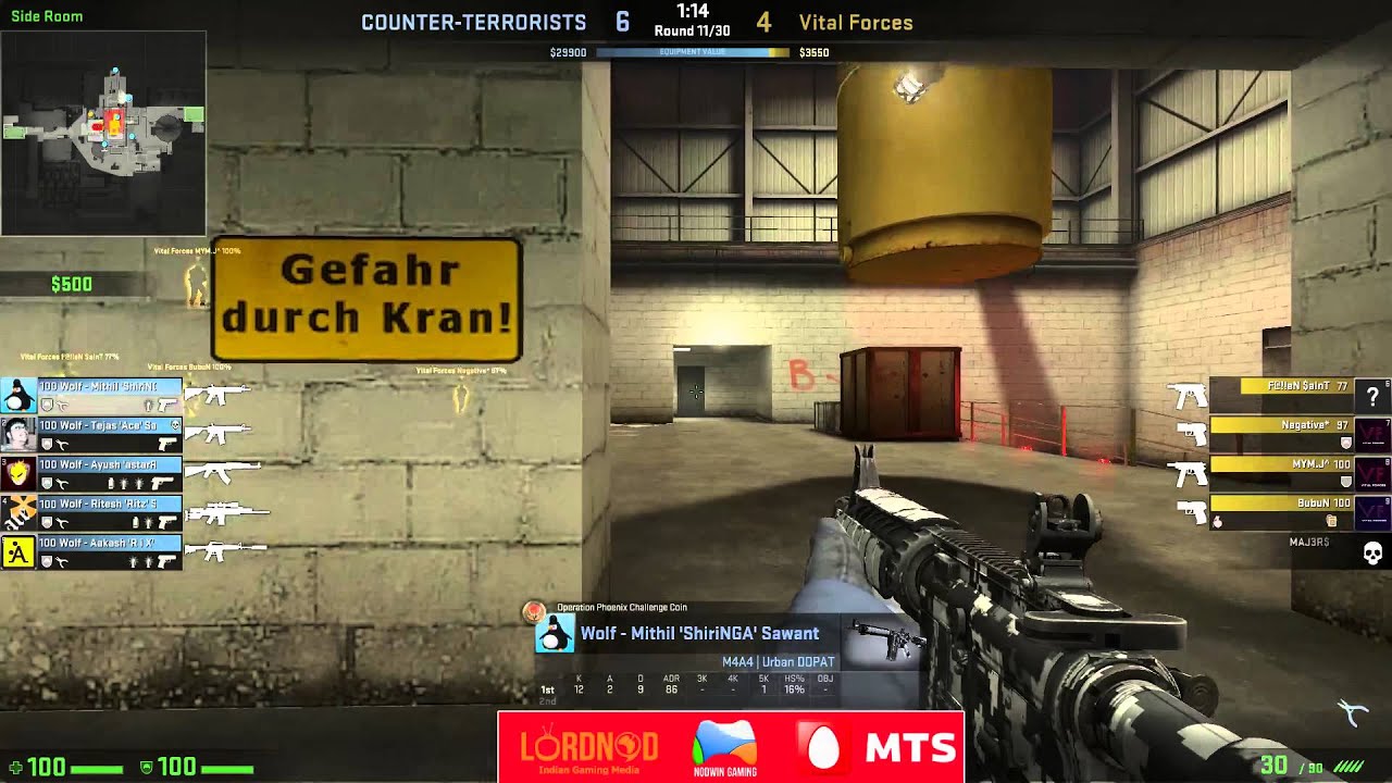 MTS CS:GO Week 3 Final Match : Wolf Vs VF Game 1 - YouTube