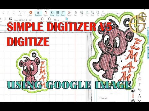 SIMPLE DIGITIZER V5 DIGITIZE USING GOOGLE IMAGE - YouTube