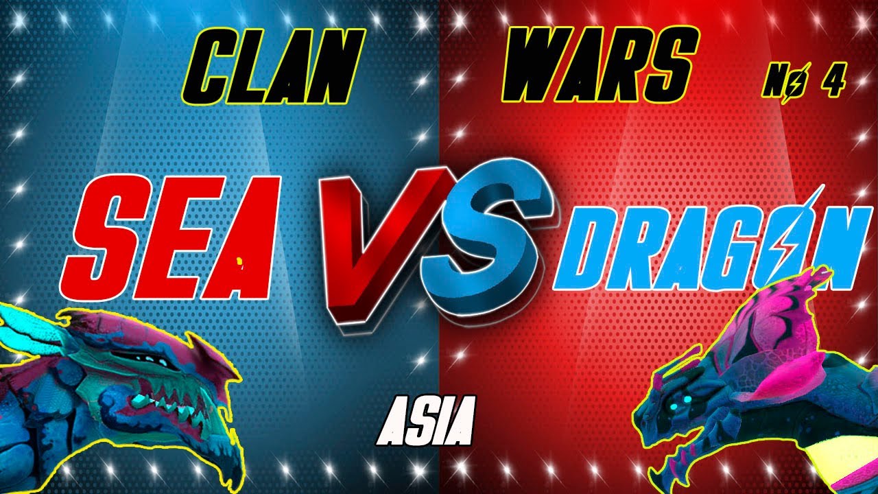 JMW. Dino War - Clan Wars SEA vs DRAGONS. War No 4 - YouTube