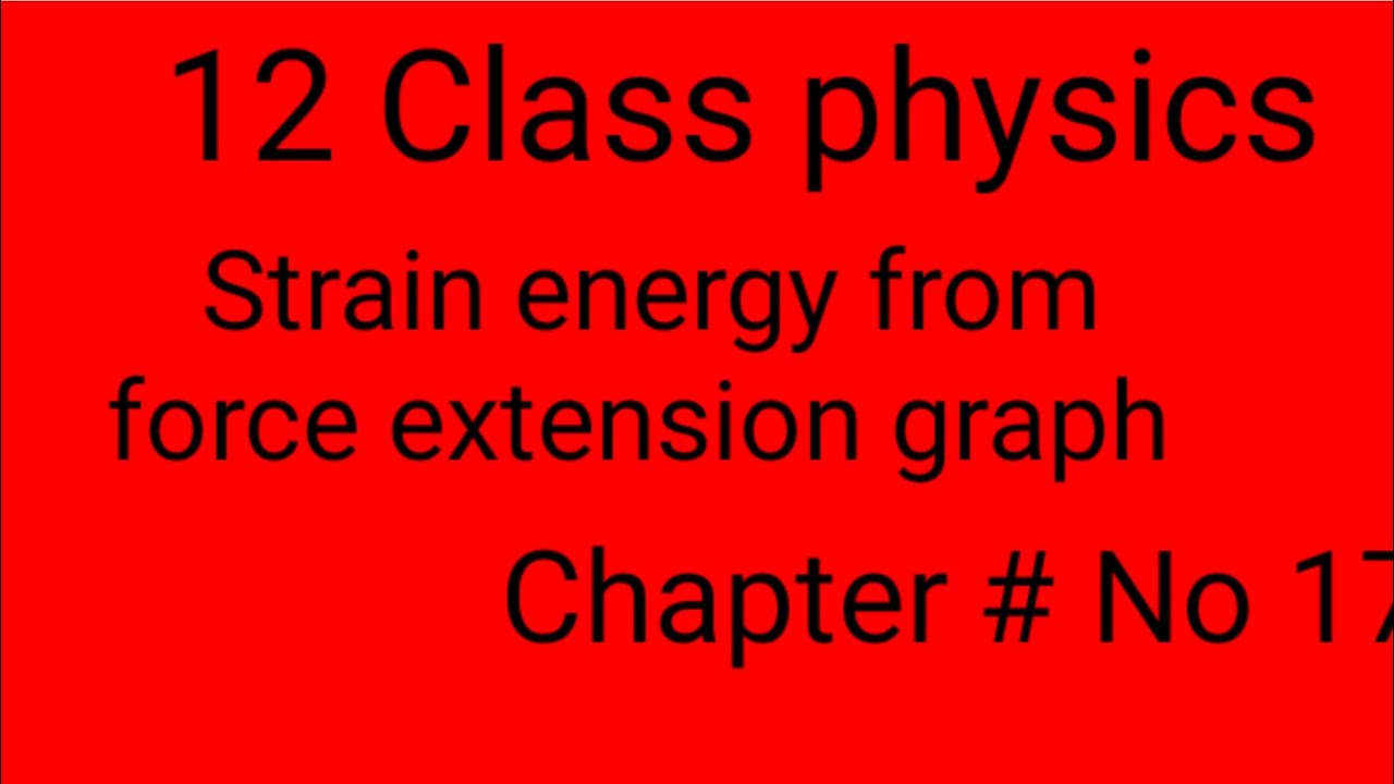 Strain energy from force extension graph - YouTube