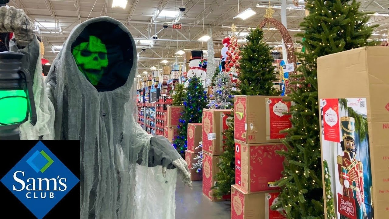 SAM'S CLUB SHOP WITH ME CHRISTMAS DECORATIONS TREES GIFTS KITCHENWARE ...