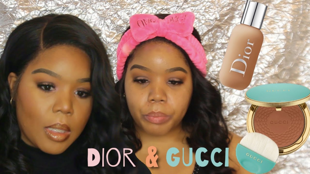 Dior Backstage Foundation & Gucci Bronzer Review/Demo - YouTube