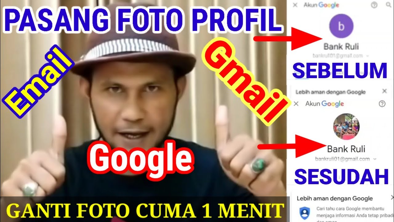 Cara Memasang Foto Profil Di Akun Google | Cara Mengganti Foto Profil ...