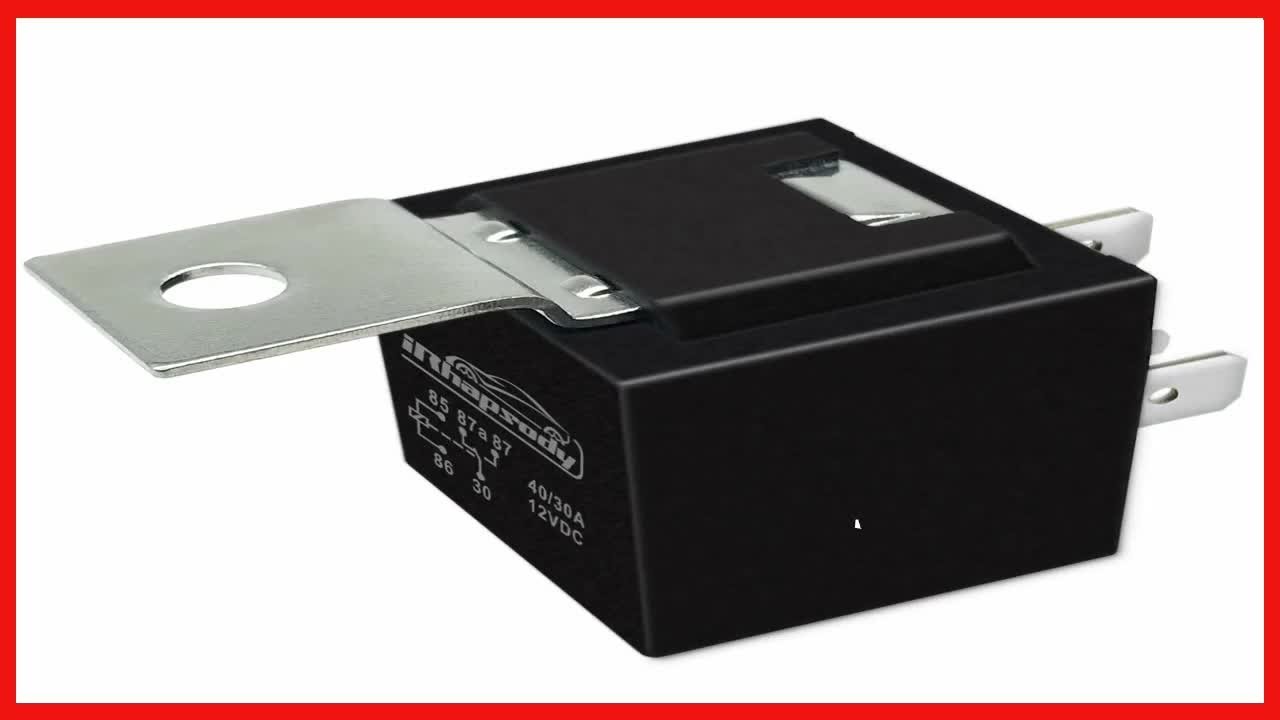 irhapsody Relay 12V, 5 Pin Relay, 40/30 AMP Automotive Relay Kit, Spdt ...