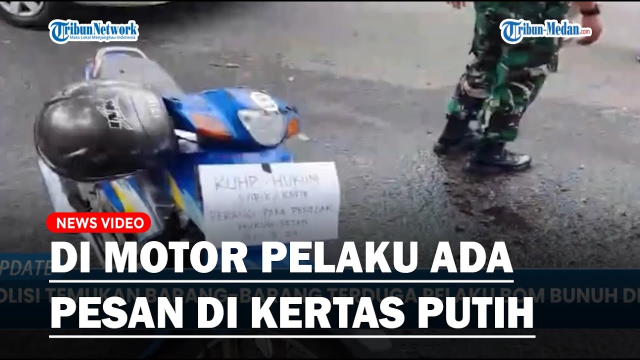 Pada Sepeda Motor Pelaku Bom Polsek Astana Anyar Terdapat Pesan di ...