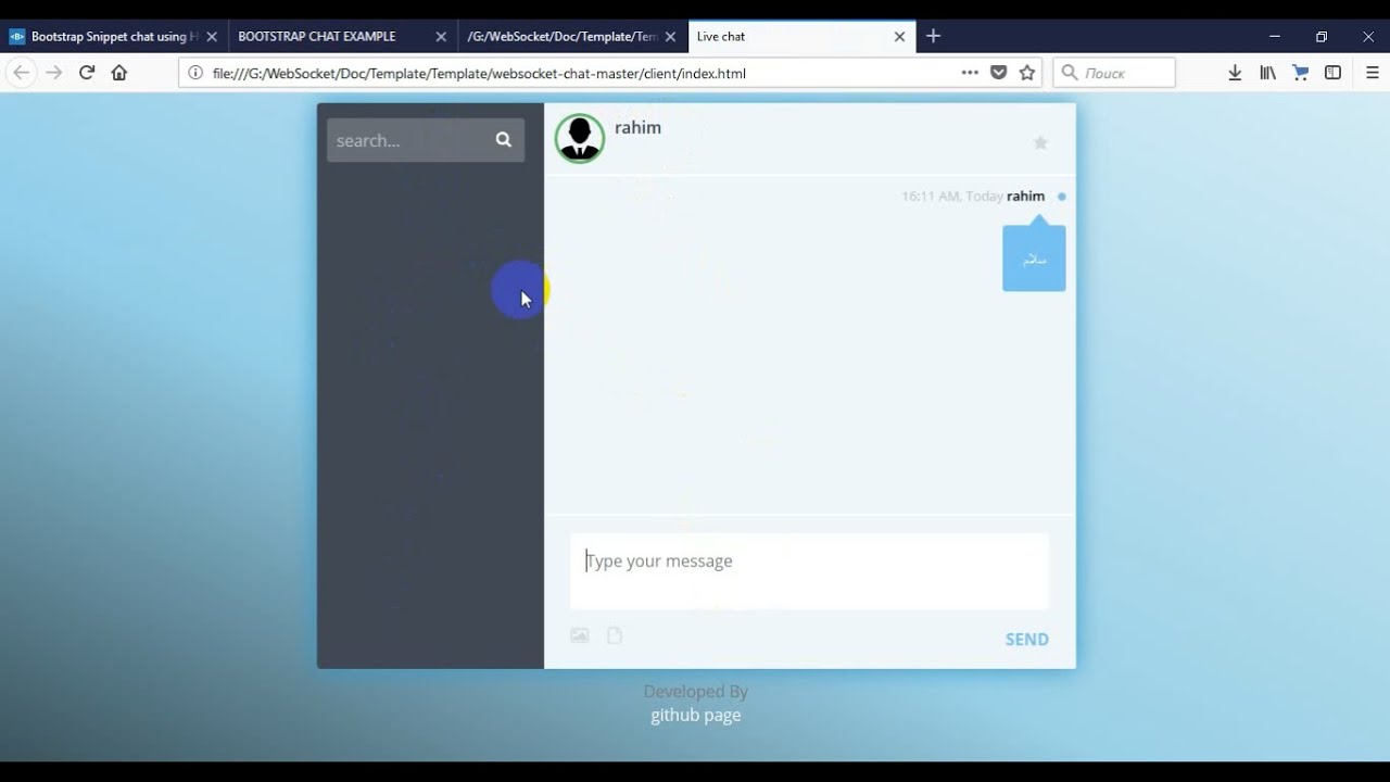 آموزش WebSocket در Asp.Net Core معرفی قالب های چت - YouTube