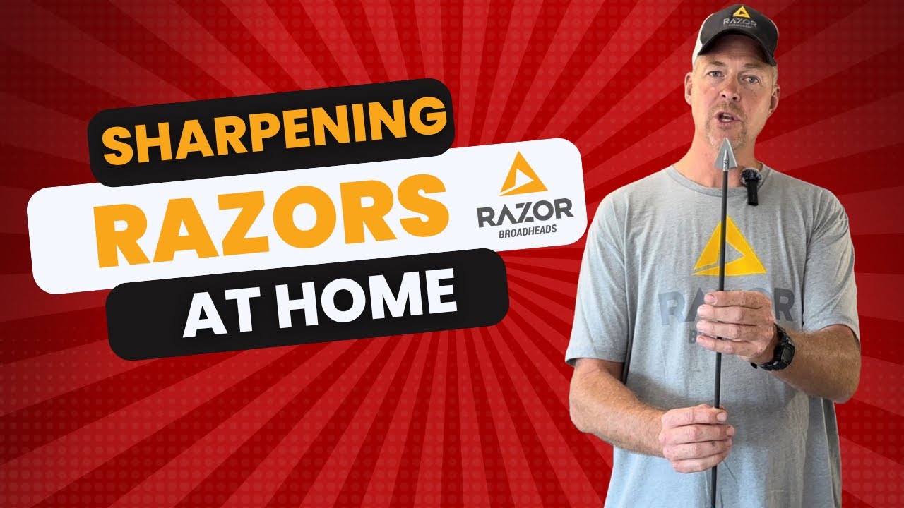 Sharpening RAZOR Broadheads - YouTube