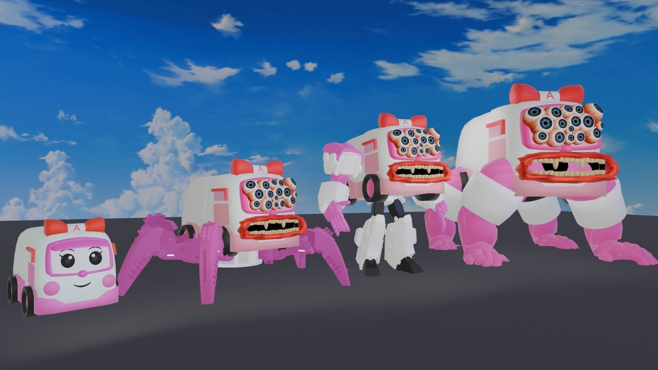 There's Horror Secret Place Size Comparison Robocar Ember 😱 SAKURA ...