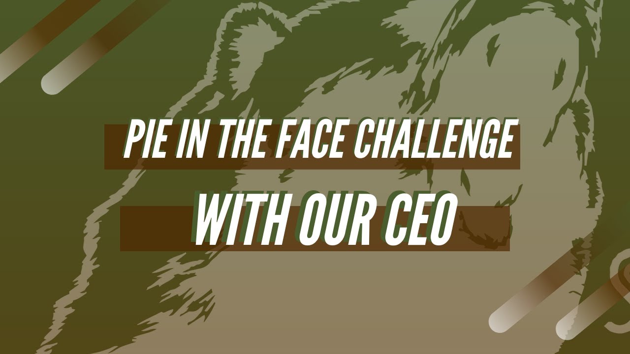 Pie in the Face Challenge with our CEO! - YouTube