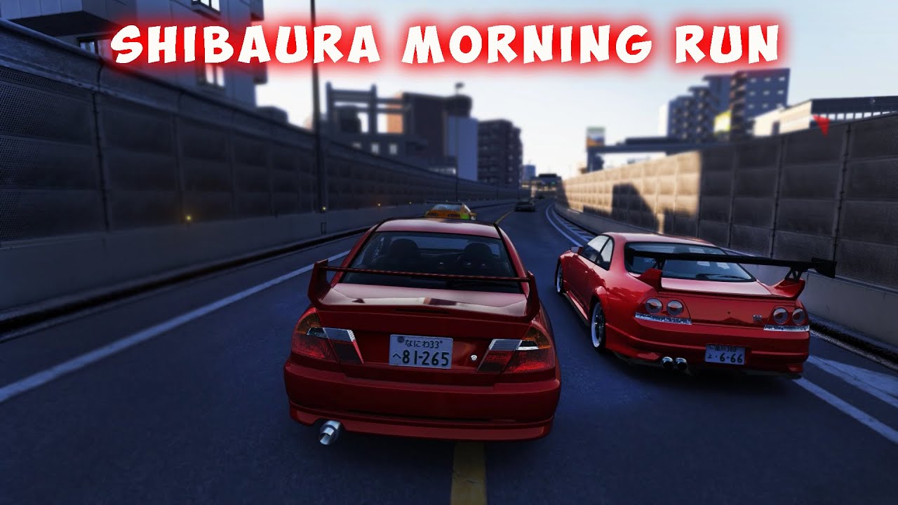 ASSETO CORSA MORNING RUN LANCER EVO V WANGAN SPEC - YouTube