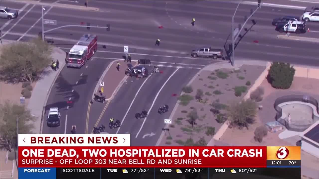 Deadly crash closes major intersection near Loop 303 in Surprise - YouTube