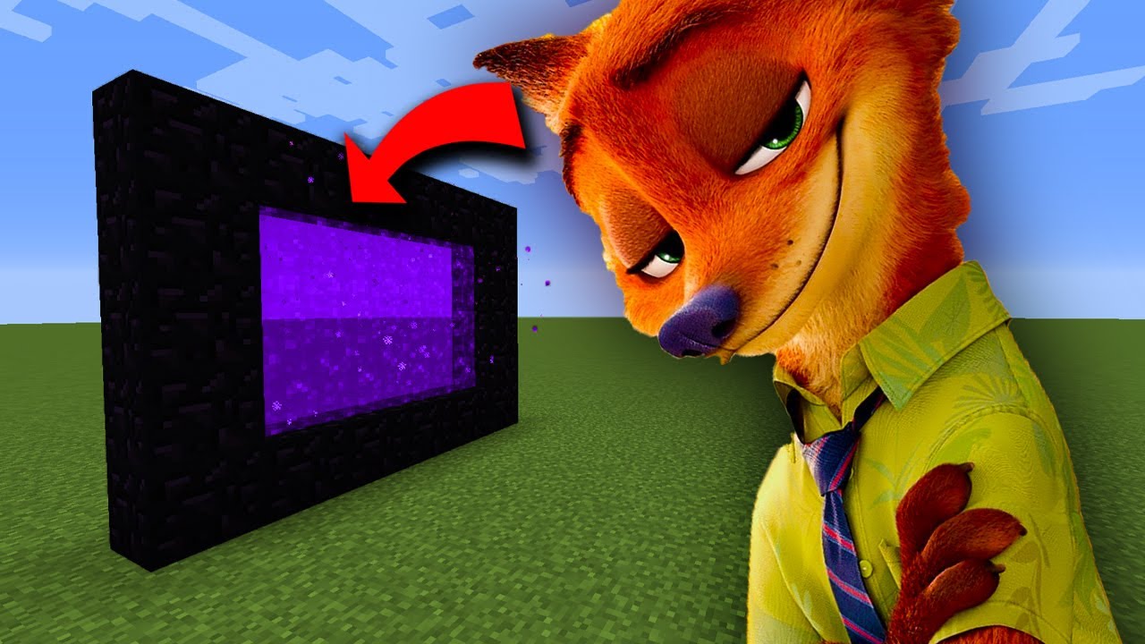 How To Make A Portal To The Zootopia Nick Wilde Dimension In Minecraft ...