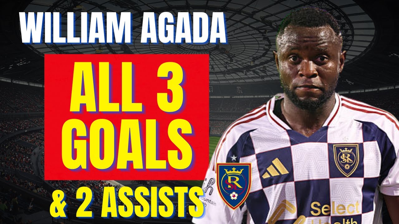 William Agada - ALL 3 GOALS & ASSISTS FOR REAL SALT LAKE | Skills ...